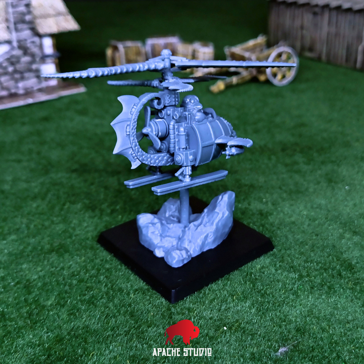 3D Printable Forgeborn Clan: Gyrocopter (dwarf unit) by Apache-Studio